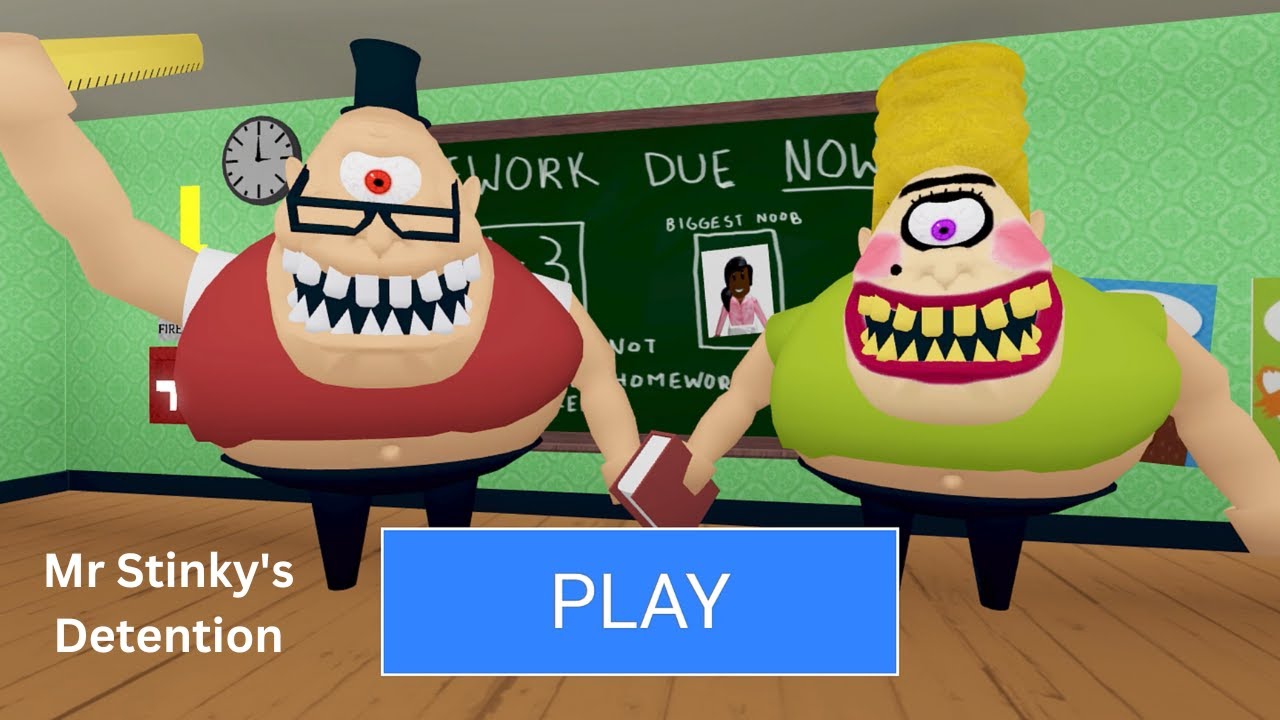 Mr Stinky's Detention (Obby) - YouTube