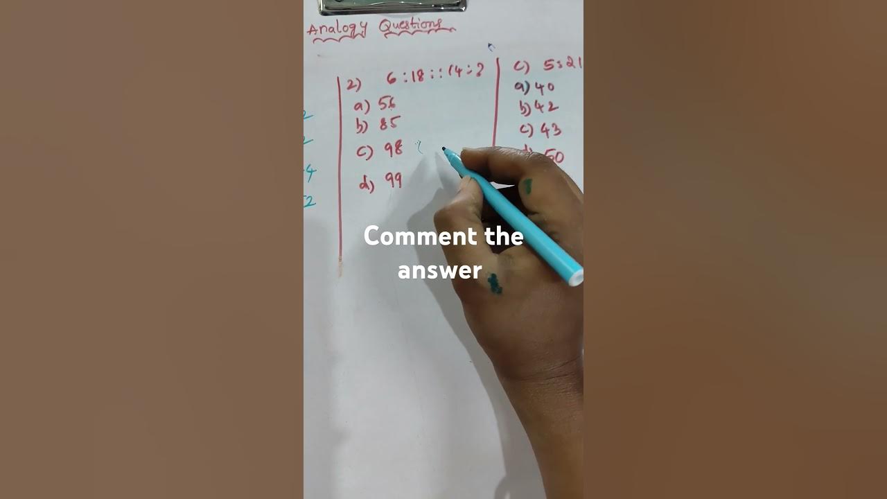 Analogy #simple way #maths solve#youtube shorts#viralshorts how to ...