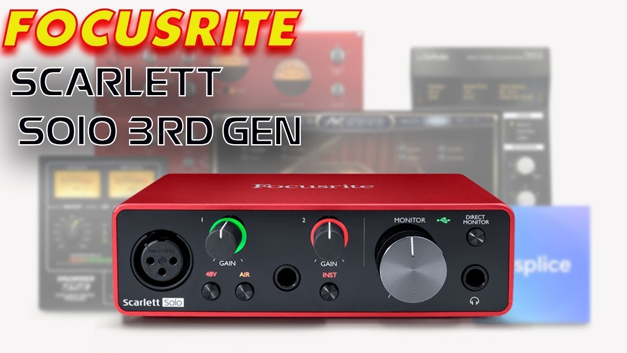 Review Sound Card | Focusrite Scarlett Solo Gen3 | Studio Gear - YouTube