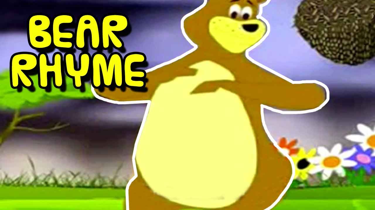 Learn Animal Rhymes | Bear | Animal Cartoon Rhyme For Children ...