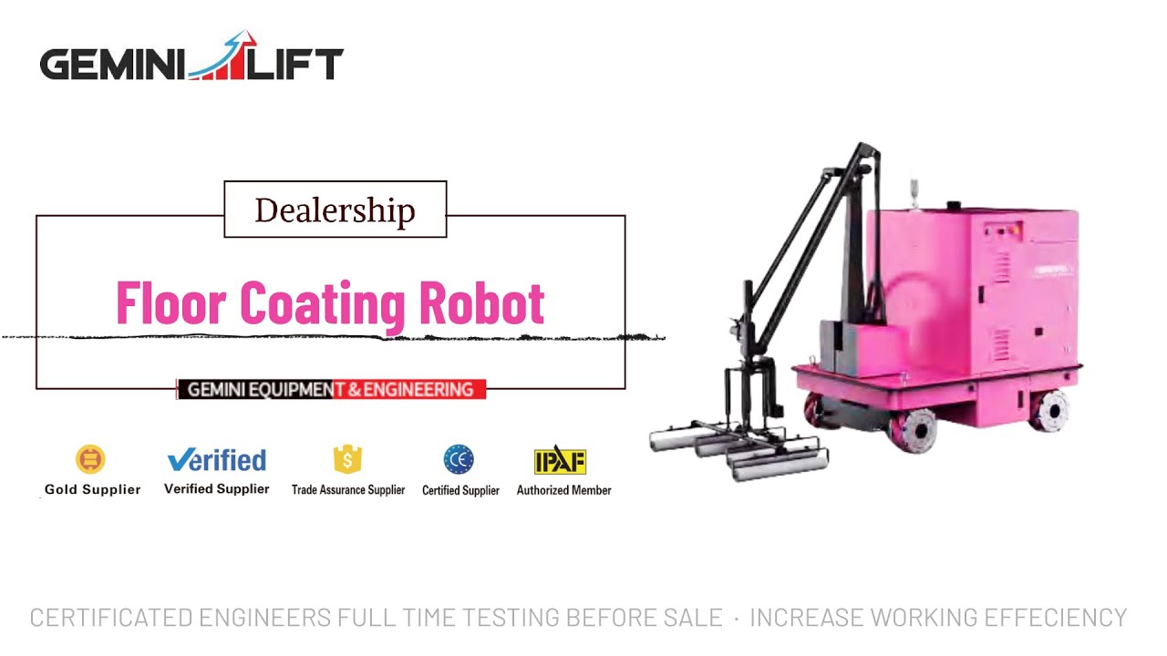 Floor Coating Robot - YouTube