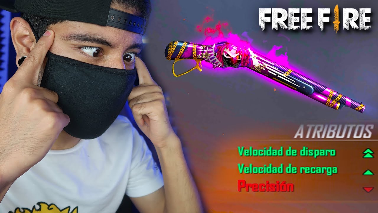 NUEVA SKIN DE *M1887* BRUTAL! - FREE FIRE *doble velocidad* - YouTube