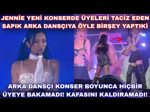 Jennie konserde sapık arka dansçıya öyle birşey yaptıki dansçı konser boyunca hiçbir üyeye bakamadı!