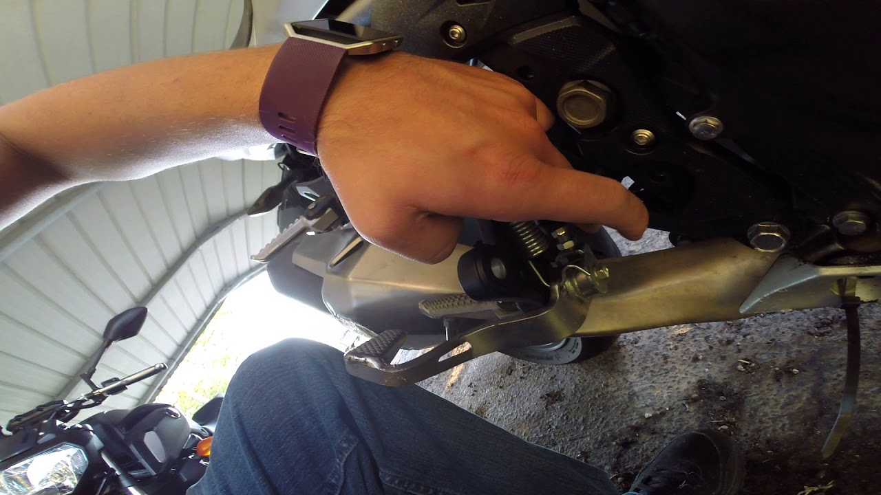 How to Replace your rear brake lever pt 3 - YouTube