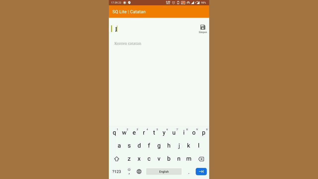 Contoh Menggunakan SQLite Database di Android - YouTube