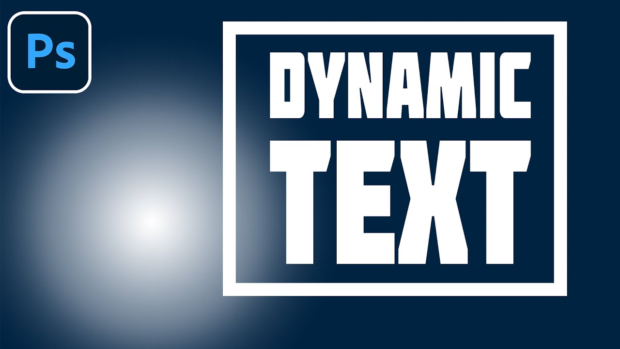 Photoshop Dynamic Text NEW How To - YouTube