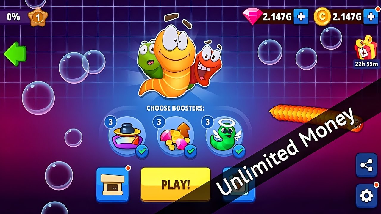 Worm Hunt - Battle Arena 3.1.0 Gameplay - MOD APK (2023) 🔥 - YouTube
