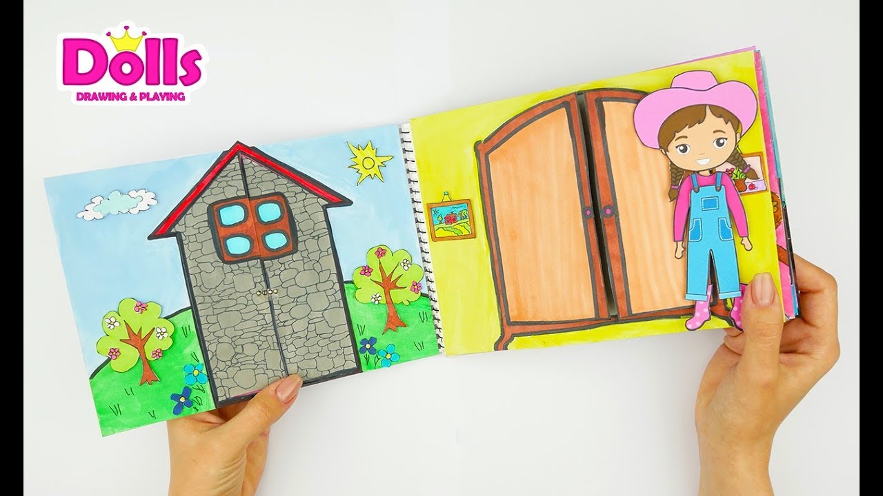 QUIET BOOK FARM ANIMALS & BABIES HANDMADE PAPERCRAFT FOR KIDS - YouTube