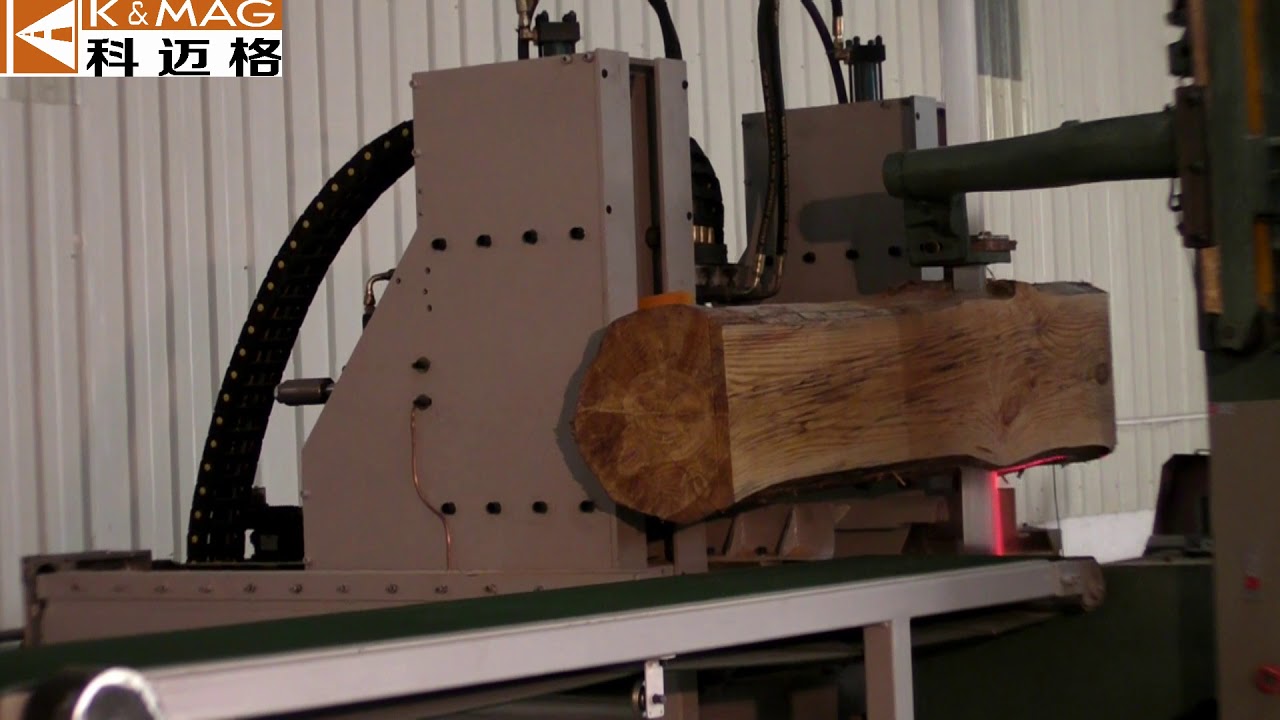 Log sawmill line,bandsaw carriage for log sawmill - YouTube