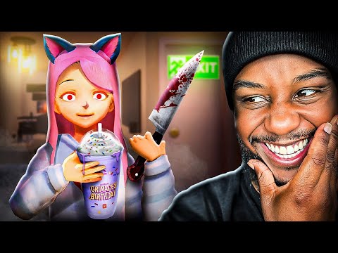 Asking My AI YANDERE GIRLFRIEND to DRINK the GRIMACE SHAKE