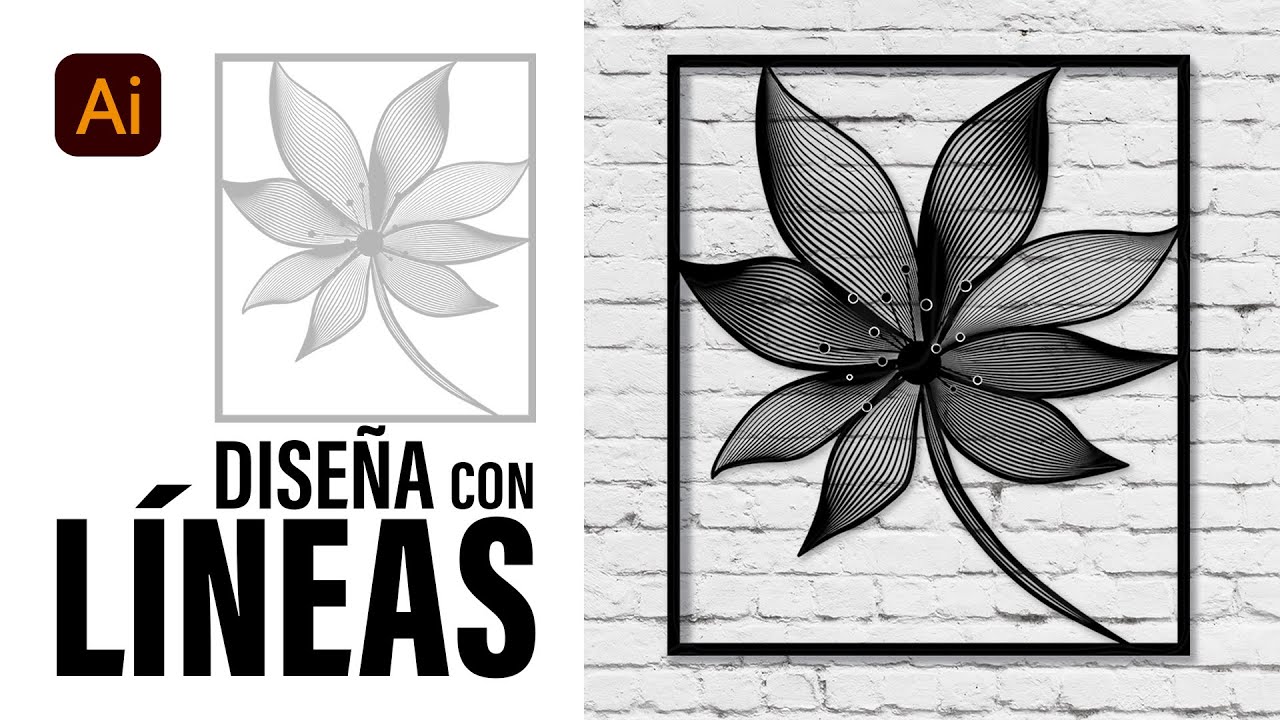 La INCREIBLE herramienta de Illustrator para hacer diseños a líneas 😍 ...