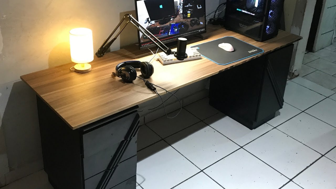 Fiz uma mesa pro setup gastando pouco ! - YouTube