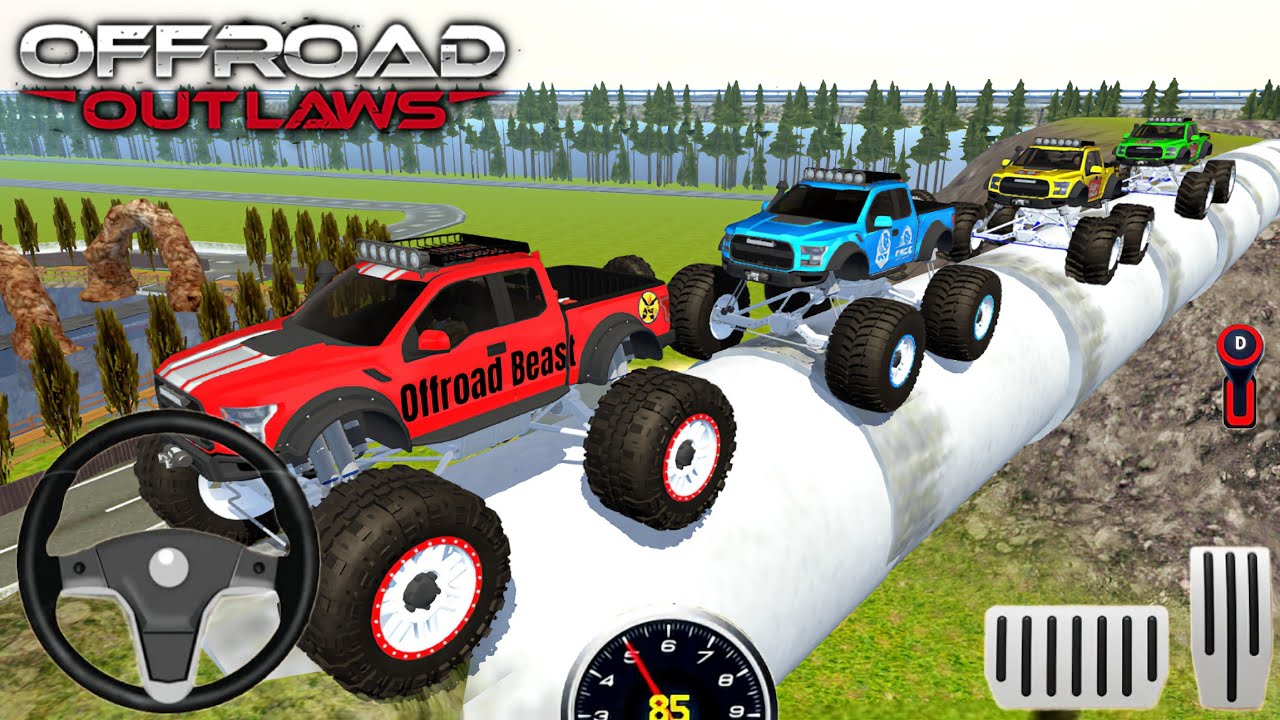 Offroad Outlaws Gameplay-Monster Truck Extreme Off-Road Adventure ...