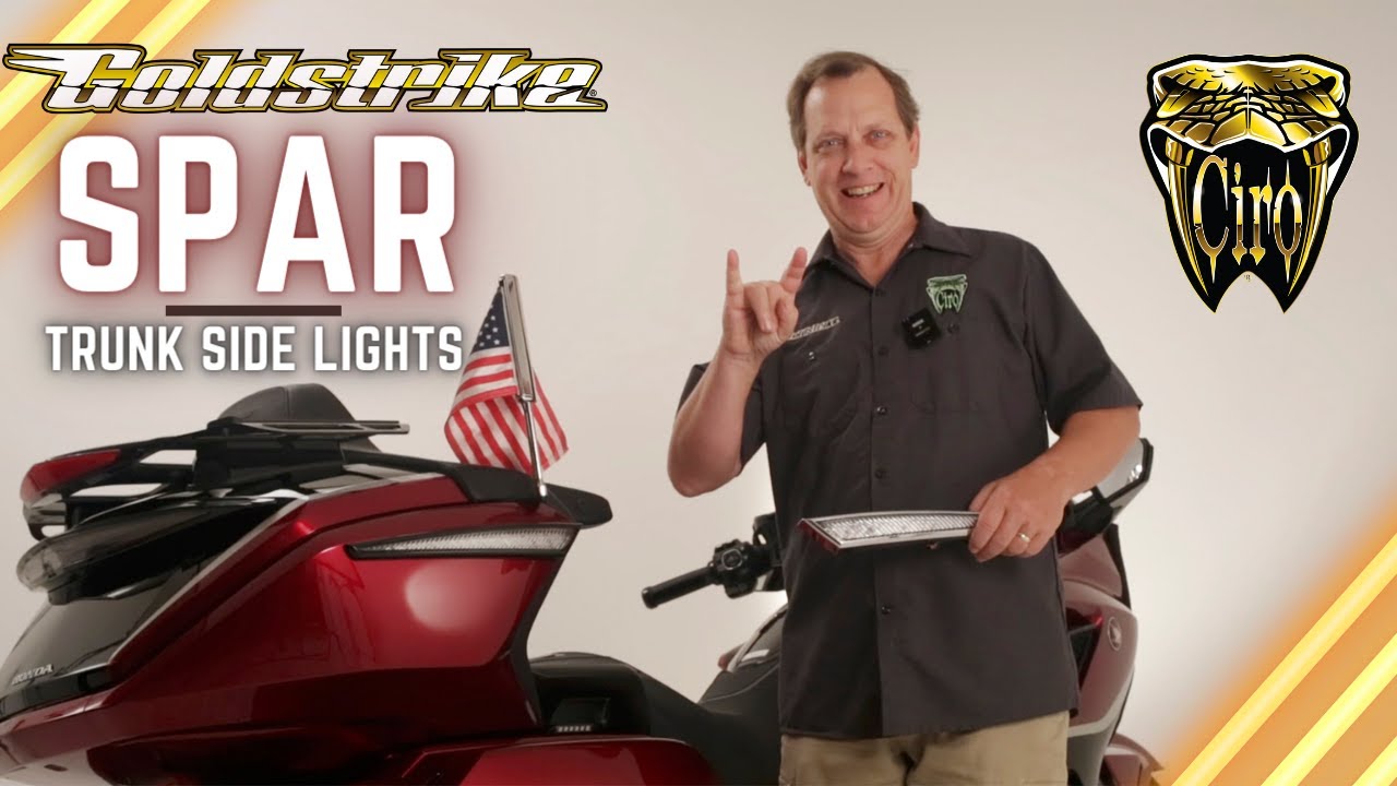 Goldstrike SPAR Trunk Side Lights for Honda Gold Wings - YouTube