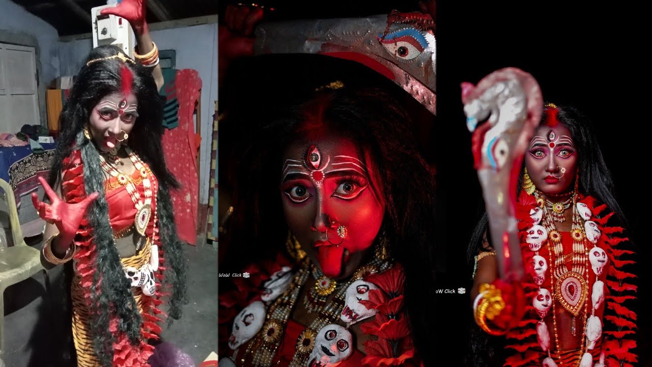 Maa Kali Makeup/ How To Create Maa Kali Look/ Step By Step Makeup ...