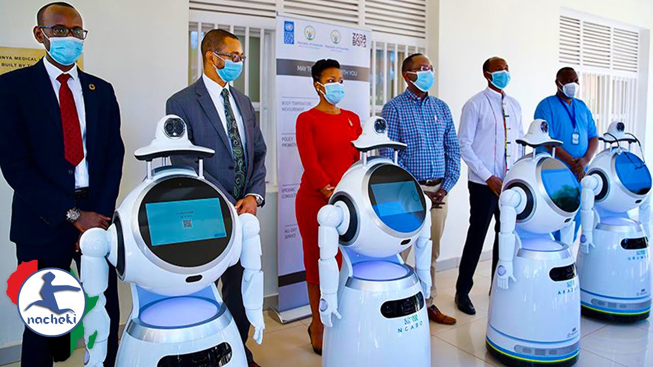 Rwanda now Using High Tech Robots in the Fight against COVID-19 - YouTube