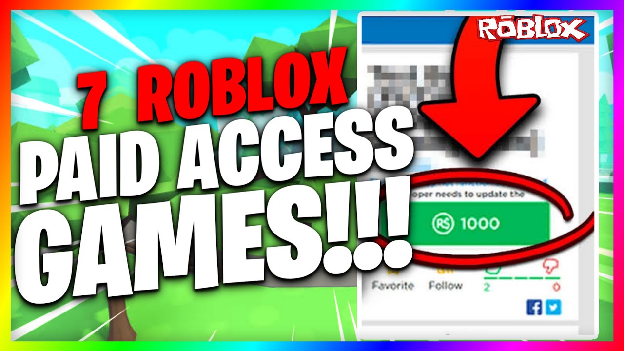 Top 7 Roblox PAID ACCESS Games Of 2022 - YouTube