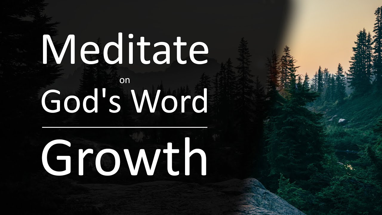 Meditate on Gods Word: Growth | Relax, Pray, Sleep | Bible Verses on ...