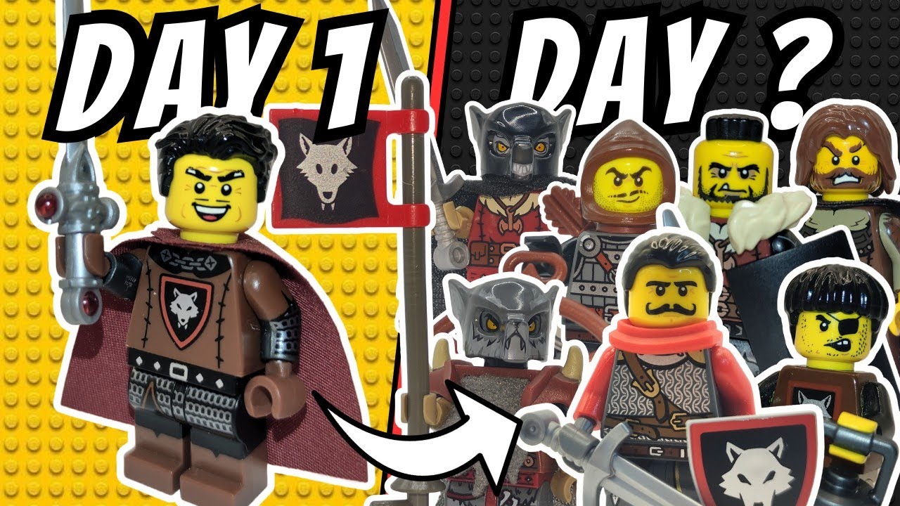 I made a LEGO WOLF PACK ARMY in 7 Days! - YouTube