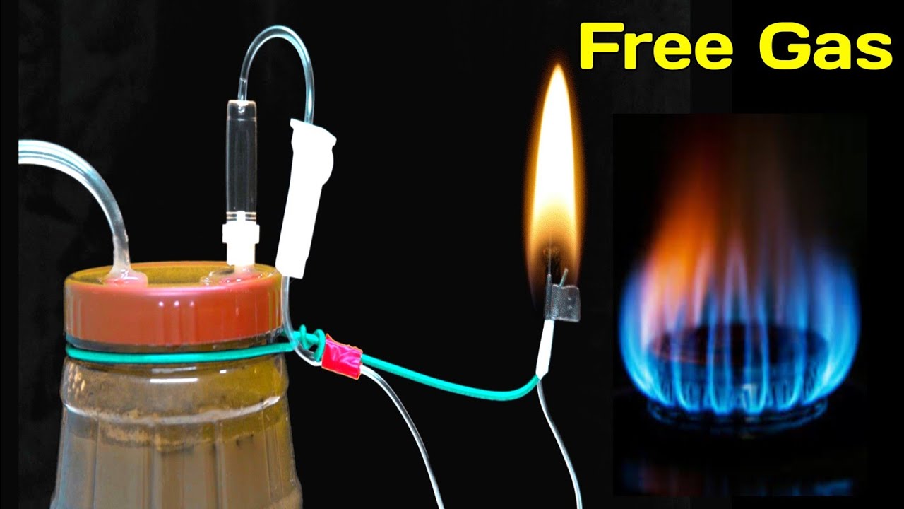 How to make free LPG gas from Garbage in bottle - YouTube