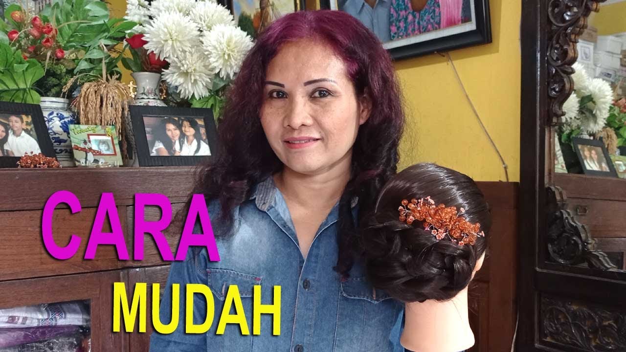 Tutorial Sanggul Modern Sederhana Untuk Pemula || EASY HAIRSTYLE FOR ...