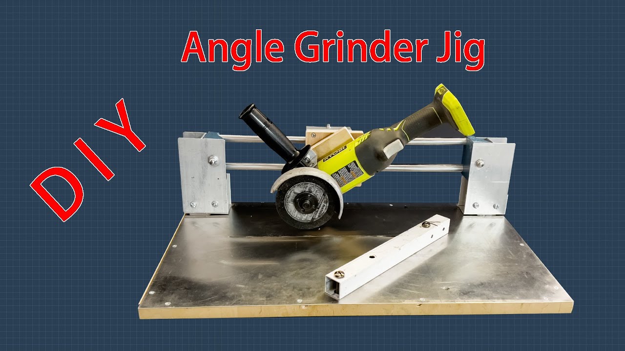 Angle Grinder Sliding Cutting Jig DIY | How to Make an Angle Grinder ...