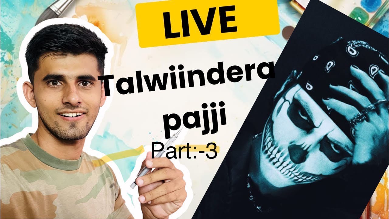 🔴 Drawing Talwinder Paji LIVE – Don’t Miss the Magic! - YouTube