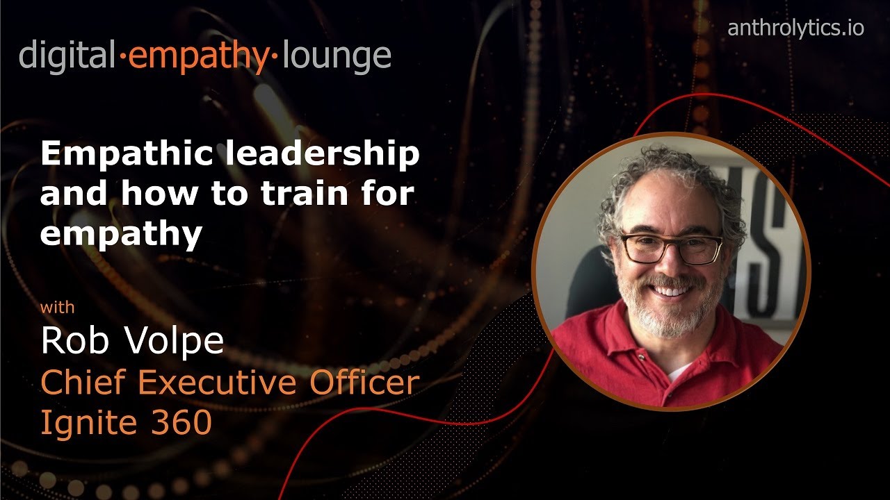 The Digital Empathy Lounge talks with Rob Volpe - YouTube