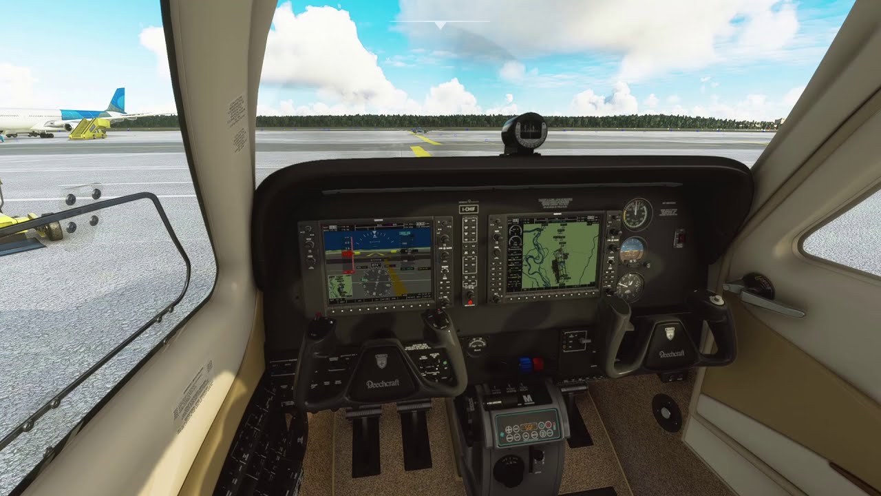 Starting up the Textron Aviation Beechcraft Bonanza G36 from Cold and ...