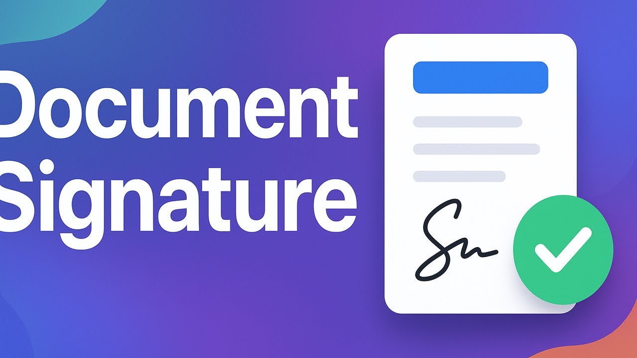 Document Signature - Sign Your Files Online for FREE - YouTube