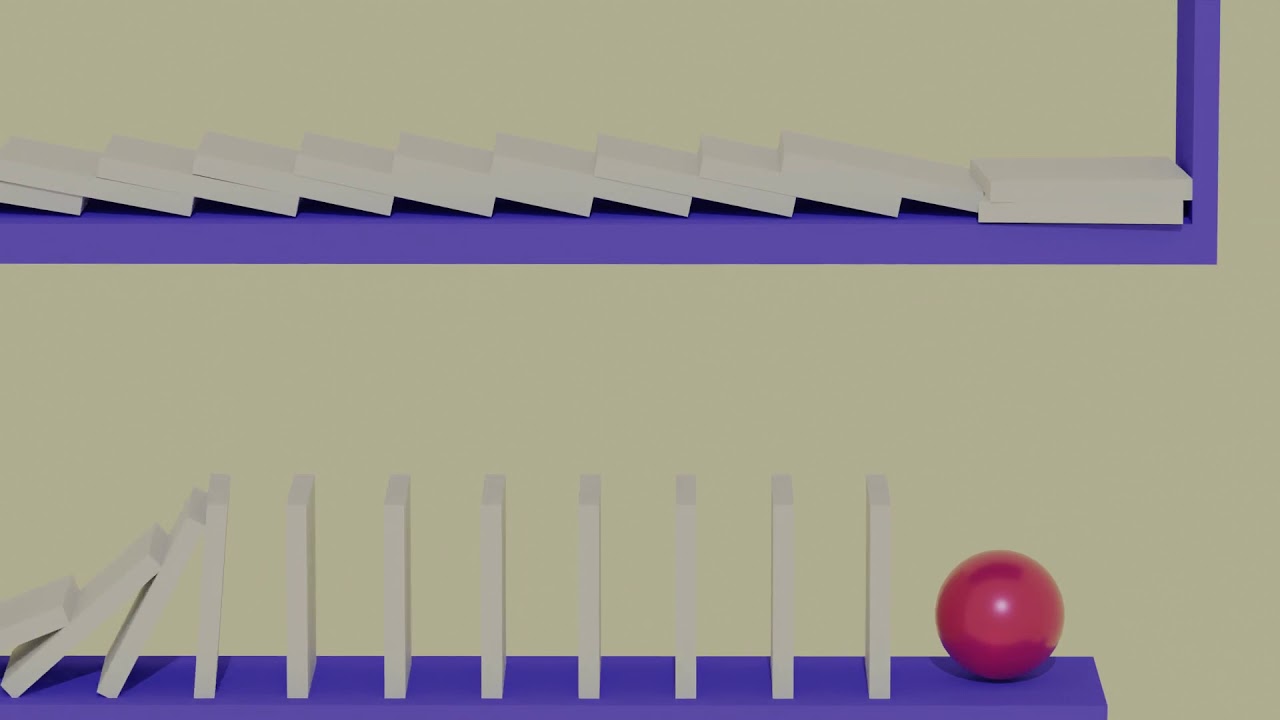 Blender Chain Reaction - Rigid Body Physics composition - YouTube