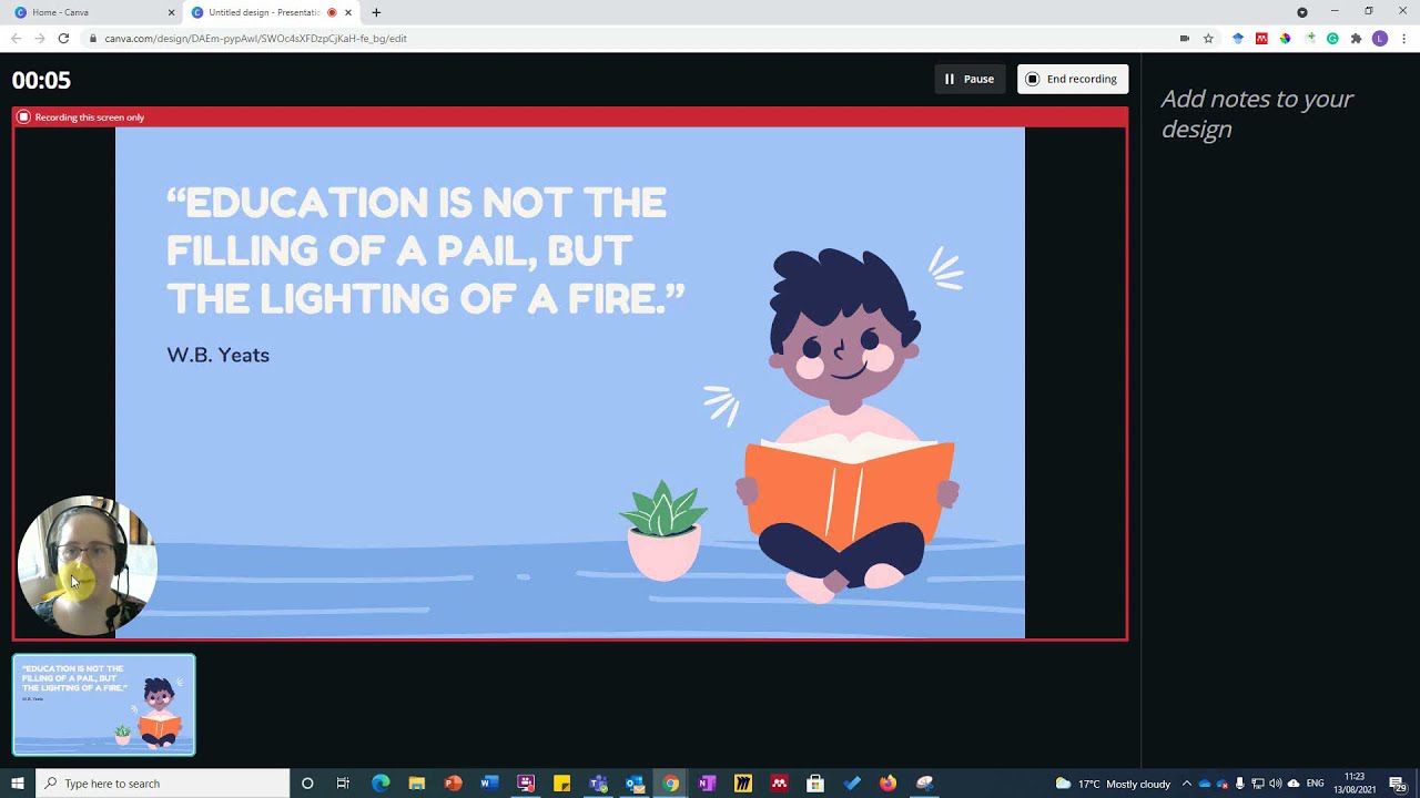 #640: Canva: Create a talking head video presentation - YouTube