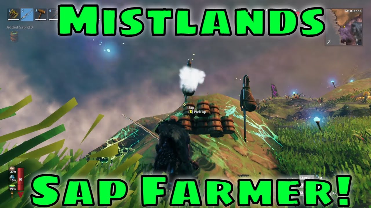 Valheim Mistlands How to Get Sap - YouTube