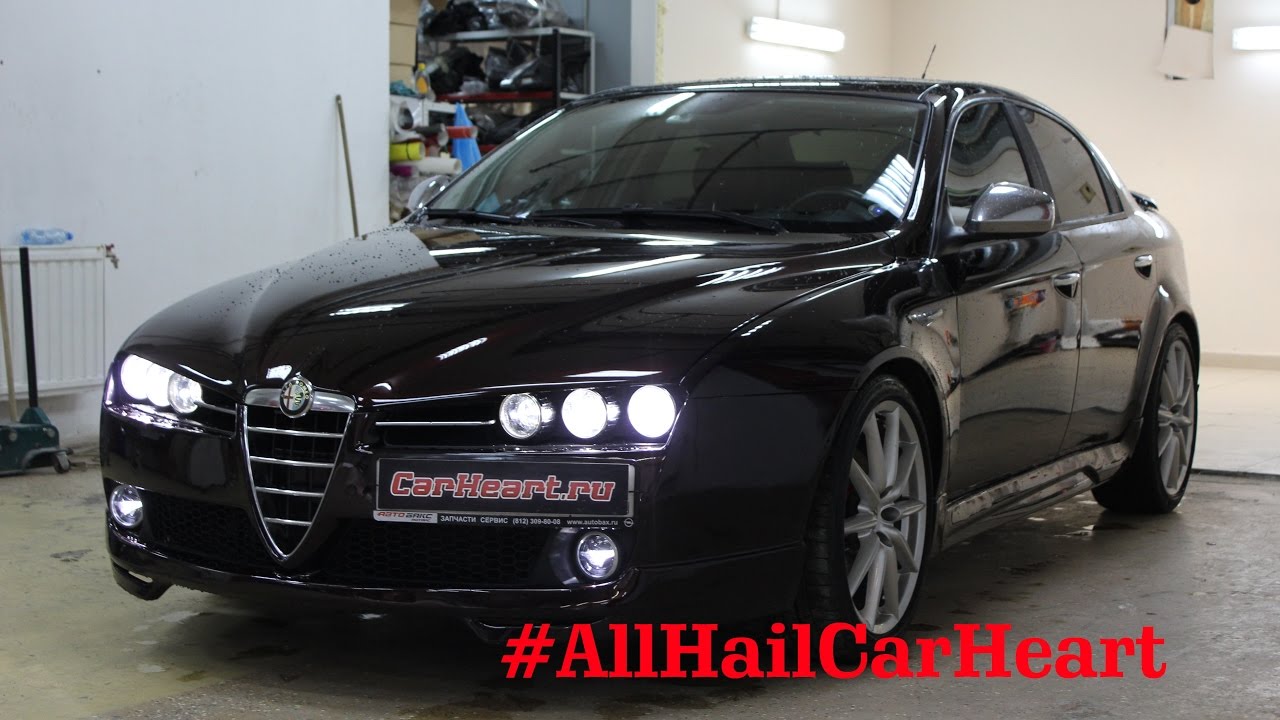 Alfa Romeo 159, квадроксенон и HPL Crossfire - YouTube