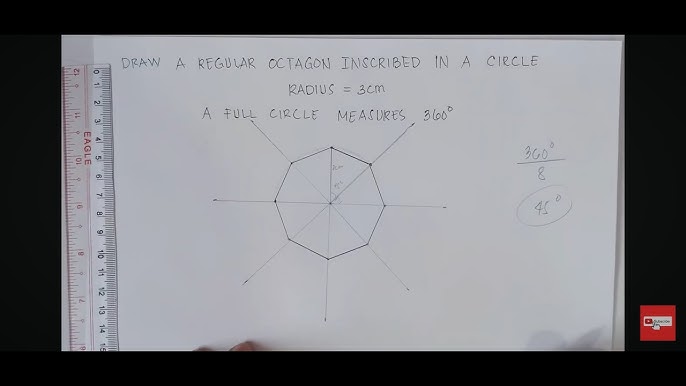 Regular Octagon Inscribed In A Circle