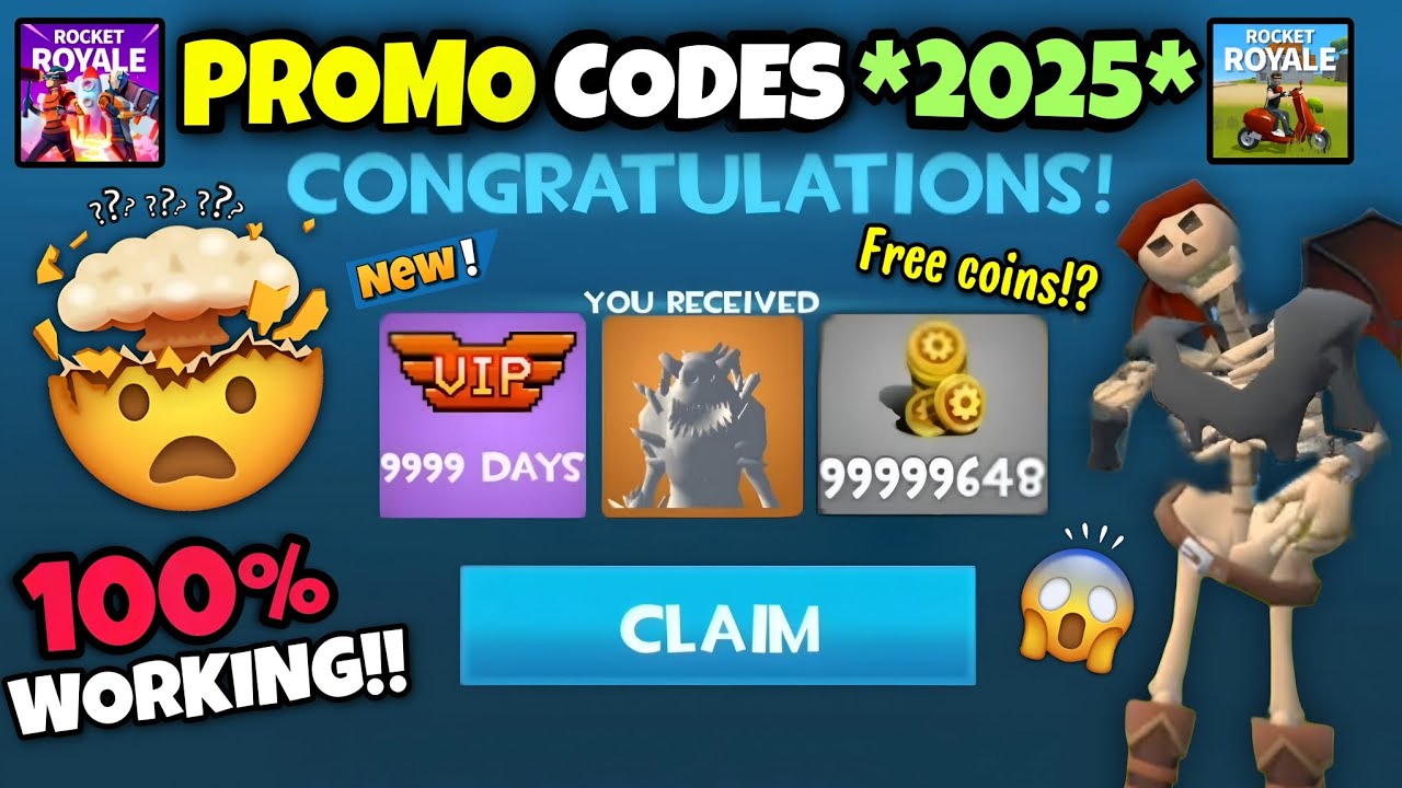 LATEST PROMO CODES OF *2025* - 💯% WORKING!!! - ROCKET ROYALE! - YouTube