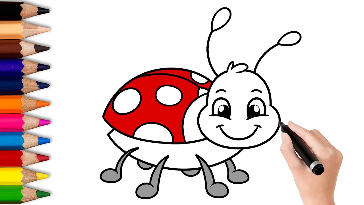 BUG draw Coloring And Painting For kids and Toddlers #bug # ...