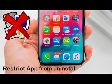 How to Restrict App Deletion on iPhone in iOS 12 and Above Version | iOS Tutorial - YouTube