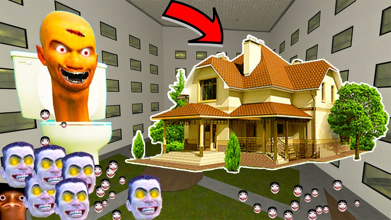Skibidi Toilet FAMILY VS HOUSES part 6 in Garry's Mod!!! - YouTube
