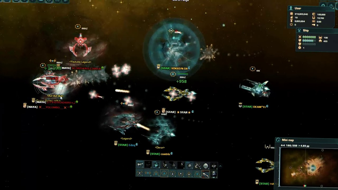 Darkorbit oneultimate clan STAR VS MAYA and WAR - YouTube