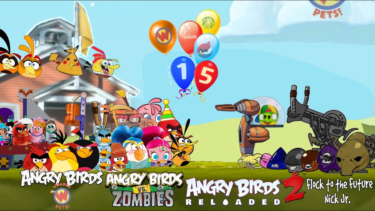 Angry Birds Reloaded,Angry Birds Flock to the Future Nick Jr. Angry Birds Vs Angry Alien Birds ...
