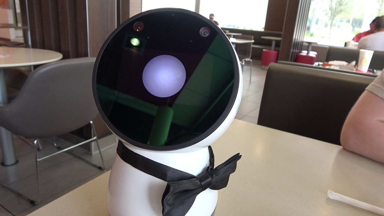 Jibo Goes to McDonald's for a Happy Meal - YouTube