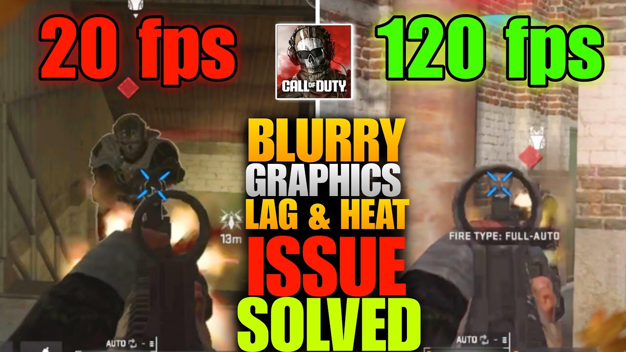 How to fix blurry graphics, lag issue & Heat Issue in Warzone mobile ...