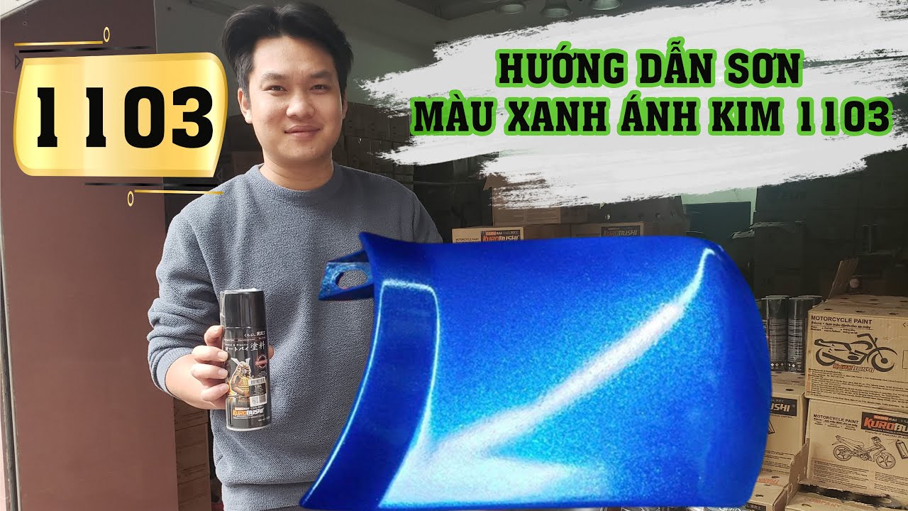 1103 Samurai/ Hướng dẫn sơn màu xanh kim loại - YouTube