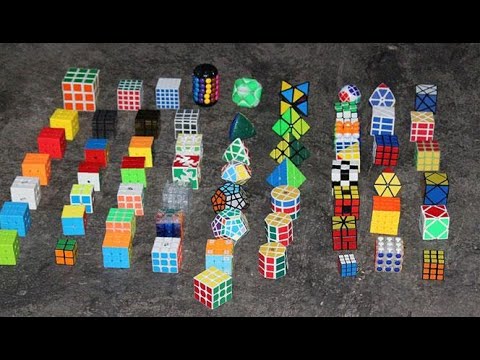 Large Rubik's Cube Collection Unique Style Speed Cubes Brain Teaser ...