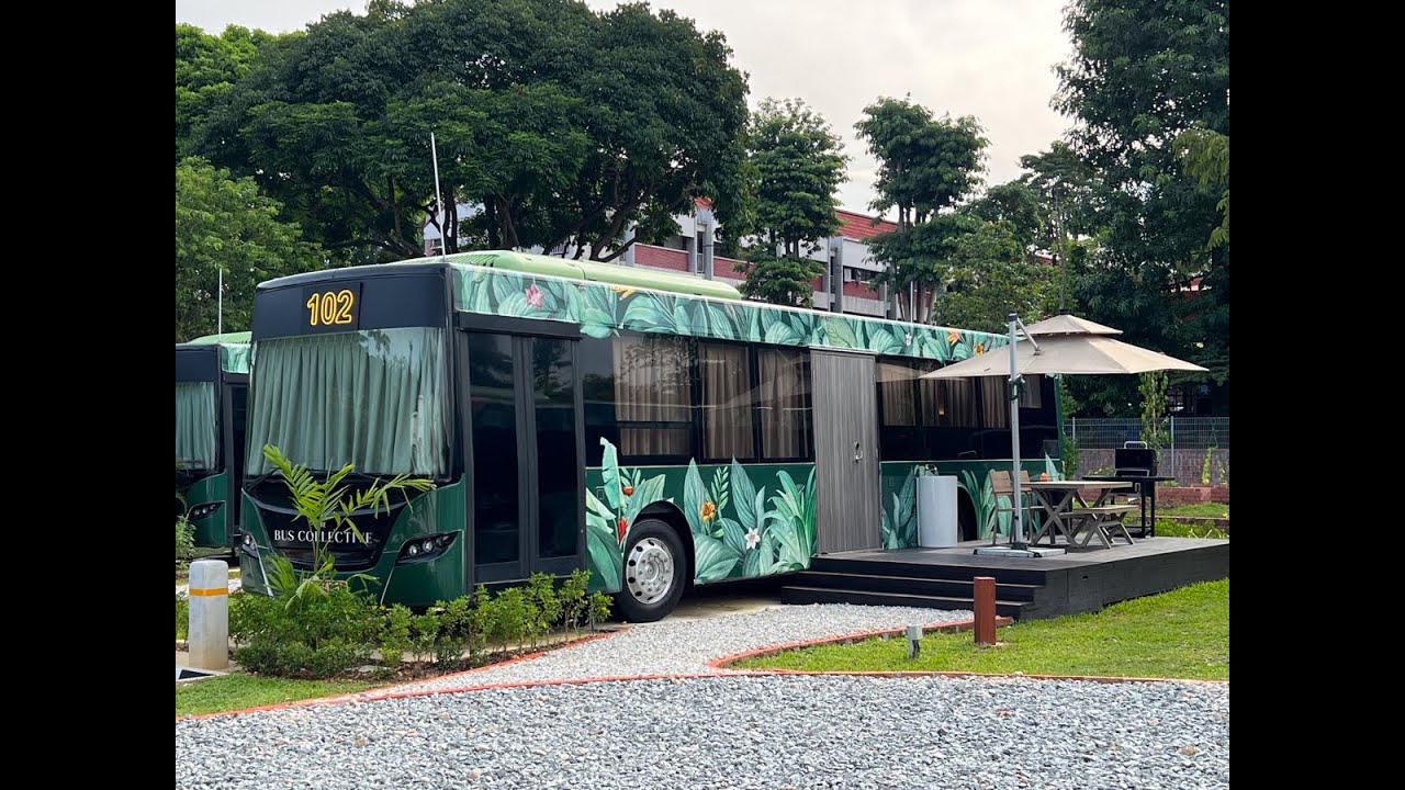 The Bus Collective Resort in Changi Village Singapore - YouTube