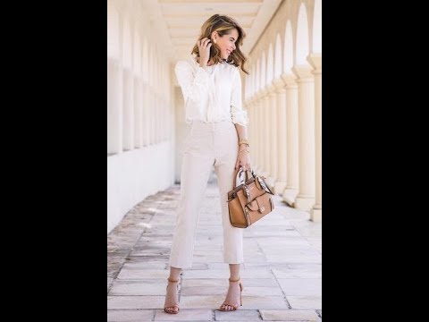 Beautiful spring work outfits 2019 - YouTube
