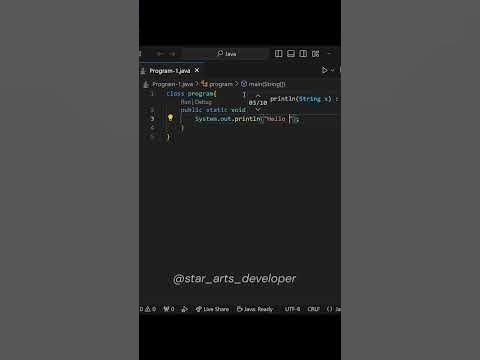 Learn Java: Writing Your First ‘Hello World’ Program| Java |#java #program #coding #shorts # ...