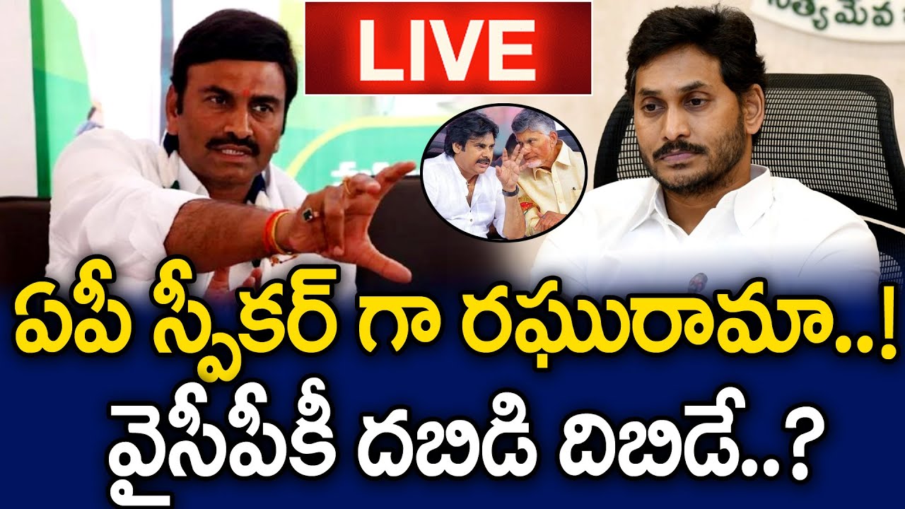 బిగ్ బ్రేకింగ్ : ఏపీ అసెంబ్లీ స్పీకర్ గా ఎమ్మెల్యే రఘురామా ...