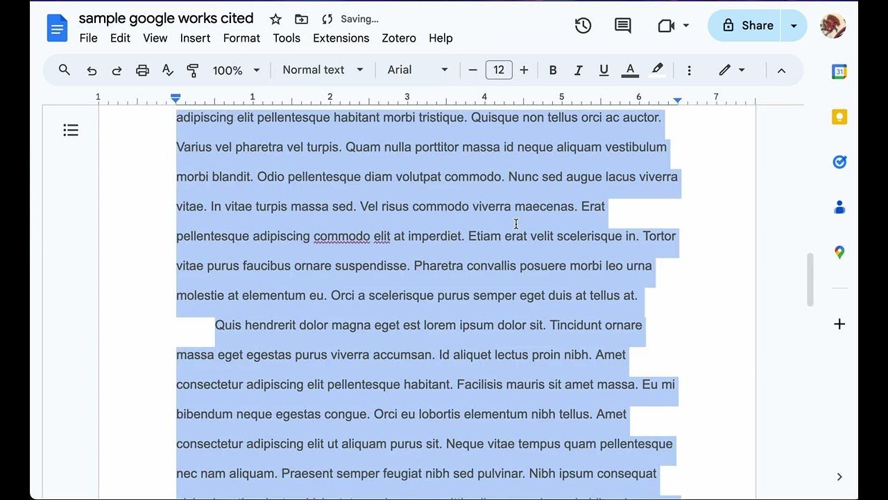 Google Docs Works Cited Demo - YouTube